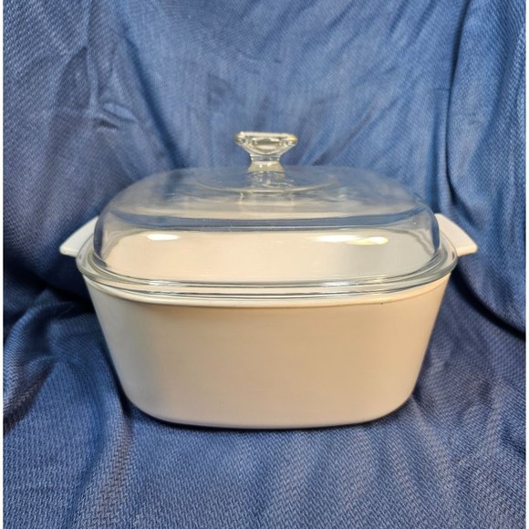 Corningware | Kitchen | Vintage Corning Ware 5 Liter White Casserole ...